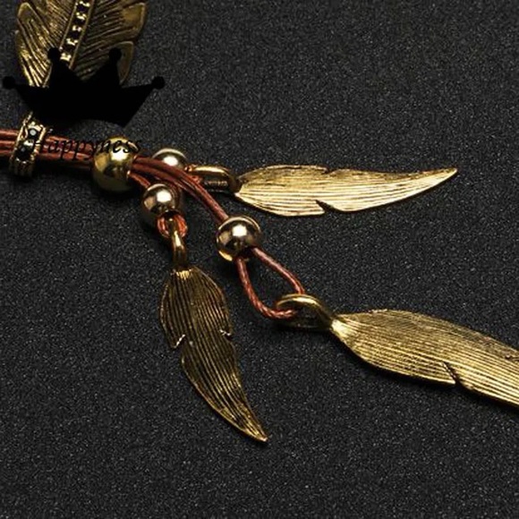 LuxFashionGalleria | Jewelry | Bohemian Style Rope Chain Leaf Feather ...